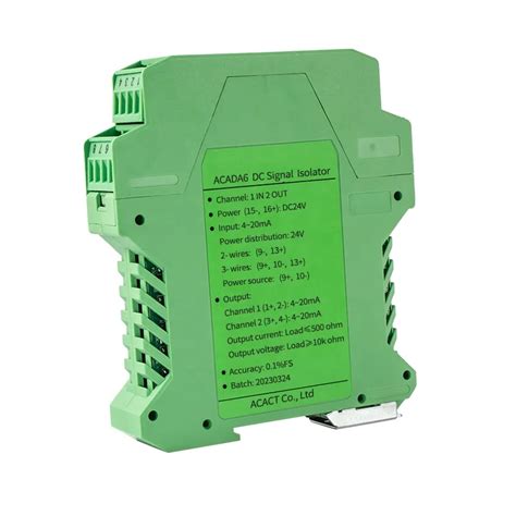 Analog Signal Isolation Transmitter 1 In 2 Out Input 0 5v Output 4 20ma 0 10v Loop Powered