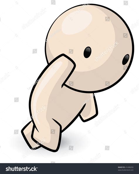 Cute Cartoon Person Naked Stock Vector Shutterstock