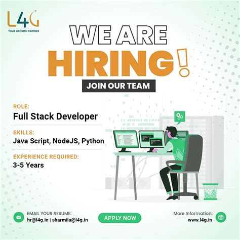 l4g on linkedin fullstack developer hiring java nodejs python job opening…