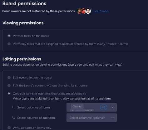 Board View Settings Permission Monday Apps Integrations Monday