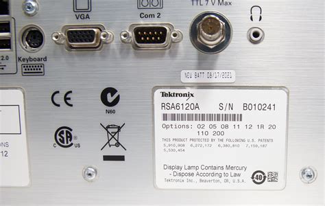 Tektronix Rsa6120a Real Time Spectrum Analyzer 9 Khz To 20 Ghz With