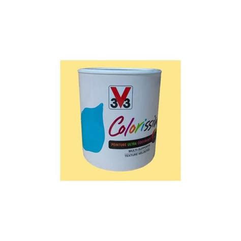 Peinture V Colorissim Satin Jaune Vichy N L Cdiscount Bricolage