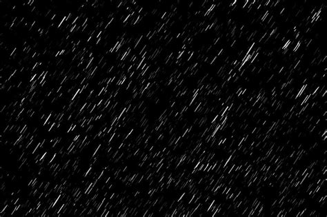 Rain And Snow Overlay Effect On Black Background