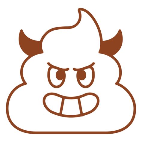 Diseño PNG Y SVG De Icono De Caca Marrón Con Cuernos Para Camisetas