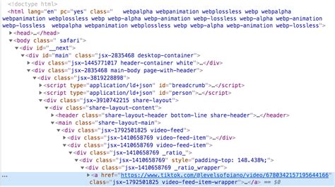 html scraping all videos from a tiktok profile stack overflow
