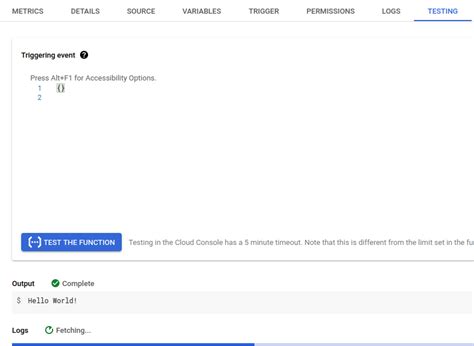 How To Test A Cloud Function In Google Cloud Platform GCP Stack Overflow