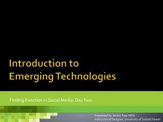 PPT Introduction To Emerging Technologies PowerPoint Presentation Free Download ID