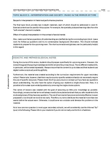 Workbook Interpreting Music And Society By Selbstorientiert Tpt