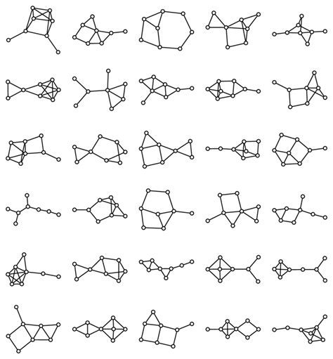 The 30 Undirected Eight Node Graphs That Were Used In The Experiment Download Scientific Diagram