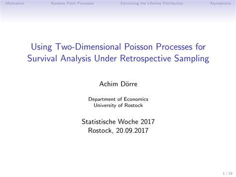 Pdf Using Two Dimensional Poisson Processes For Survival Analysis