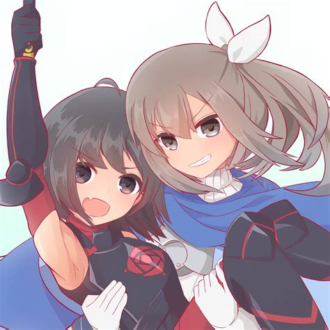 Safebooru 2girls Black Eyes Black Hair Brown Eyes Brown Hair Itai No