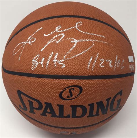 Kobe Bryant Signed LE NBA Game Ball Series Basketball Inscribed 81 Pts