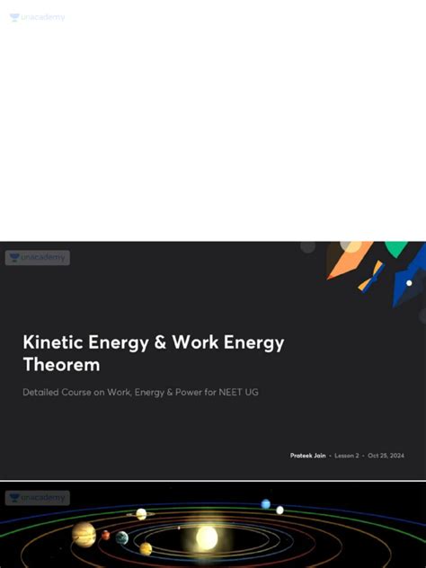 Kinetic Energy Work Energy Theorem With Anno Pdf