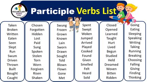 List Of Regular Verbs Using Present Past And Past Participle Design Talk