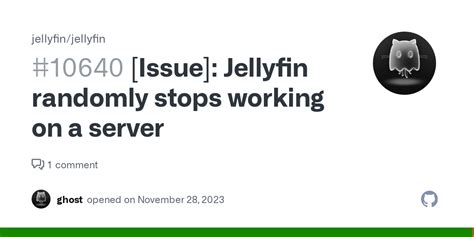 Issue Jellyfin Randomly Stops Working On A Server · Issue 10640