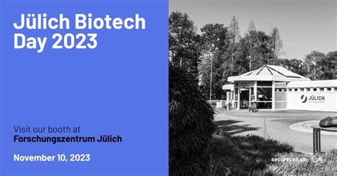 Jülich Biotech Day 2023 Securecell Ag