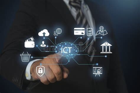 Businessman Touching Ai Artificial Intelligence Technology Brain