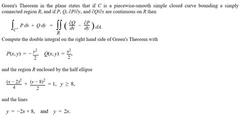 solved green s theorem in the plane states that if c is a