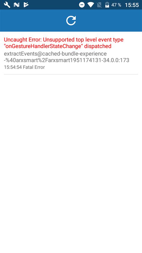 Javascript Unsupported Top Level Event Type