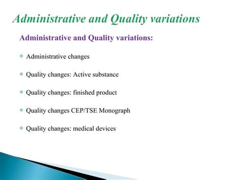Variations To Marketing Authorization Ppt Pharmaceutical Drugs