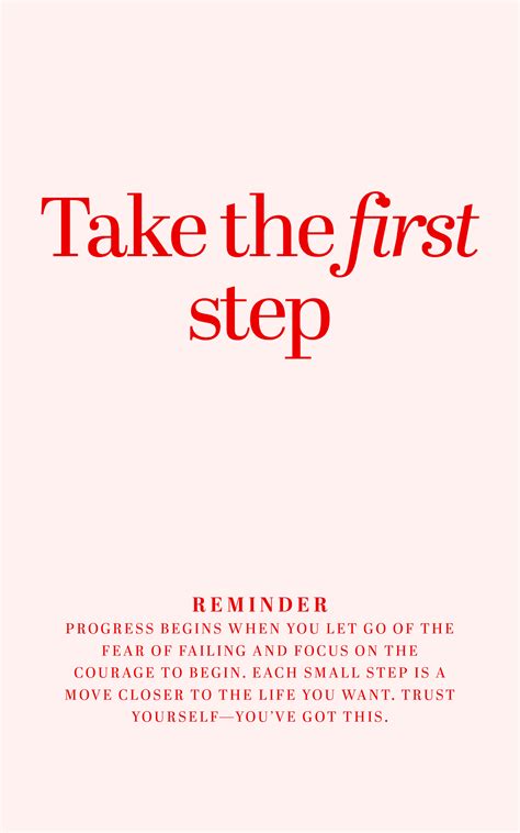 Take The First Step