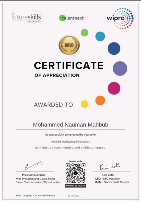 Mohammed Nauman Mahbub On Linkedin Wipro