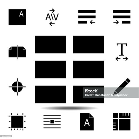 Gutter文本圖示簡單的字形文字編輯器的平面向量為 Ui 和 Ux網站或移動應用程式設定圖示向量圖形及更多咖啡色圖片 Istock