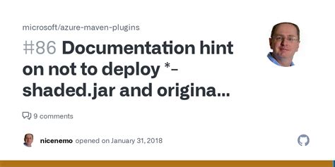 Documentation Hint On Not To Deploy Shadedjar And Original Jar · Issue 86 · Microsoft