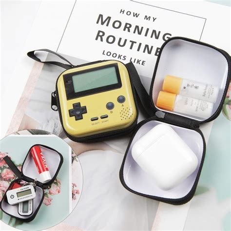 러브레시피 빈티지 게임기 동전 이어폰 Usb 보관 케이스 1p 단길