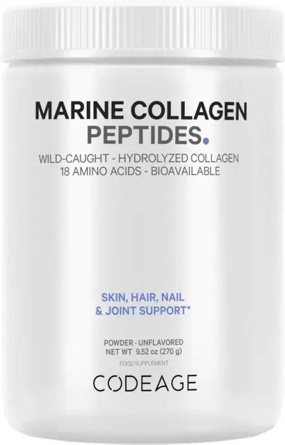 CODEAGE MARINE COLLAGEN Powder Wild Caught Hydrolyzed Fish Collagen