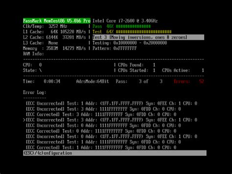 Memtest โปรแกรม Memory Tester เชคแรม ตรวจสอบ RAM 7