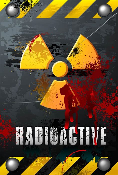Nuclear Warning Signs 02 Vector Free Vector 4vector