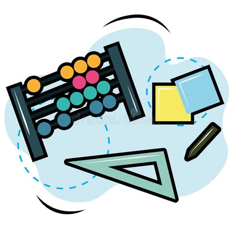 Abacus And Math Tools Vector Stock Vector Illustration Of Vector