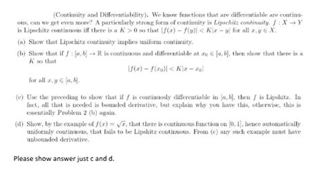 solved continuity and differentiability we know functions