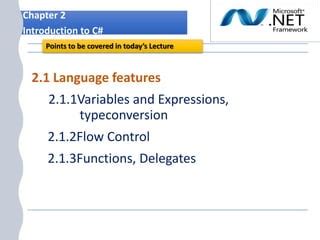 Unit2 1 Pptx Introduction To C Language Features PPT