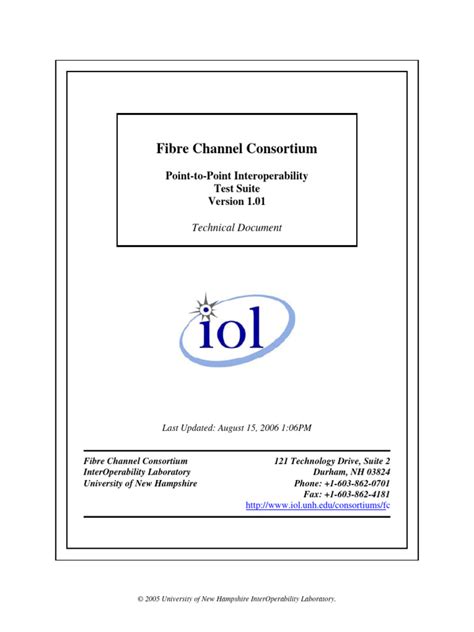 Fc Point To Point Interop Test Suite V101 Pdf Statistics Type