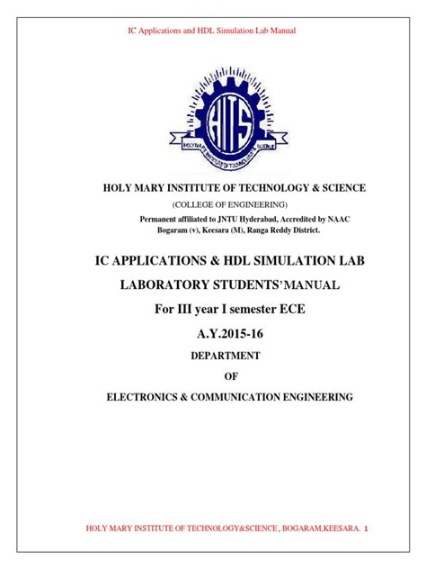 Ic Hdl Lab Manual Pdf Electronic Filter Operational Amplifier Ic Hdl Lab Manual Pdf Electronic Filter Operational Amplifier