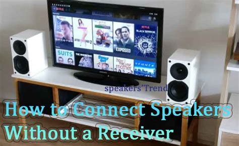 How To Connect Speakers To TV Without Receiver SPEAKER S TREND