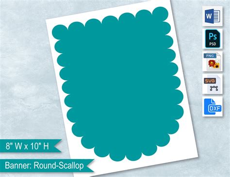 Scalloped Banner Template Web The Best Selection Of Royalty Free
