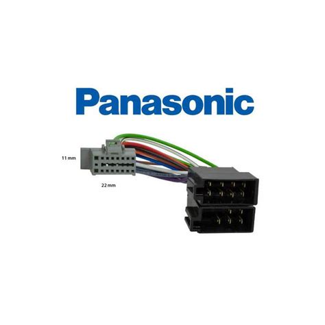 Câble adaptateur ISO autoradio PANASONIC pins