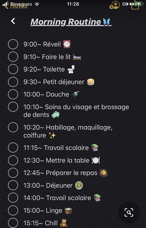 Morning Routines 📚🛌🚿⏱ Conseils De Motivation Suivi Des Habitudes