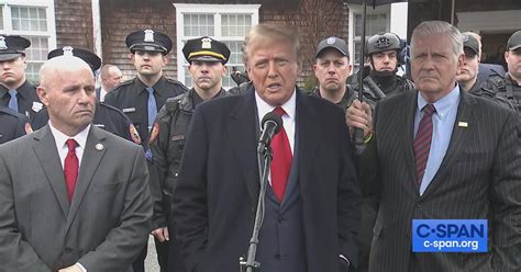 Former President Trump Attends Wake Of Nypd Officer Jonathan Diller C