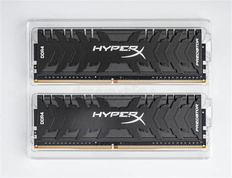 Kingston Ddr Hyperx Predator Black Ram On White Background Editorial Image Image Of Computer