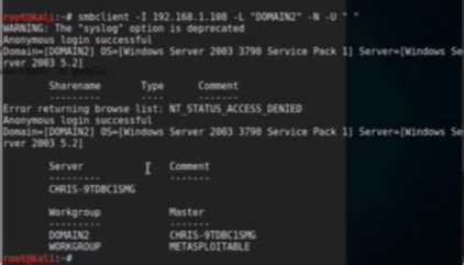 Ethical Hacking Course Enumeration Lab Session