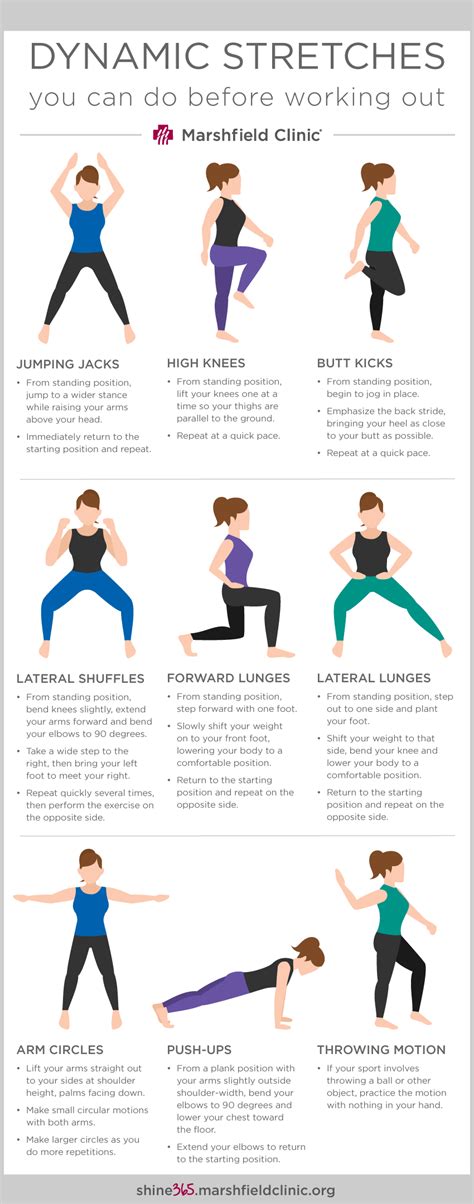 Dynamic Stretches You Can Do Before Working Out From Shine365 More