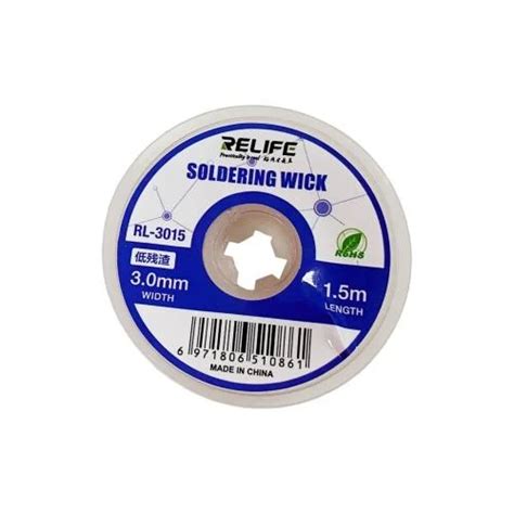 Relife Rl 3015 Soldering Wick Desoldering Braid Solder Remover Wire 3mm