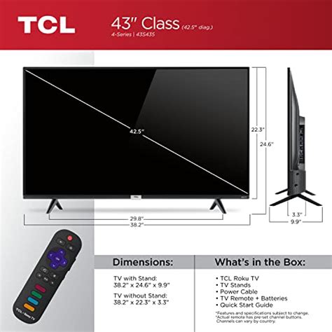 Reviews For TCL 43 Inch 4K UHD Smart LED TV 43S435 BestViewsReviews