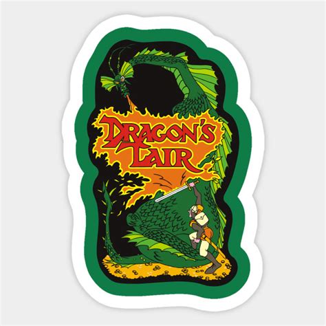 Dragons Lair Logo Dungeons And Dragons Sticker Teepublic