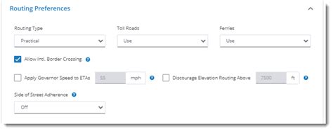 Account Manager Vehicle Routing Profiles Copilot Pro