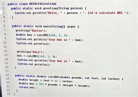 Solved Line 7 Is A Method Invocation For Method Greeting Chegg